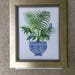 Chinoiserie Palm Tree in a Blue and White China Pot Print - Etsy