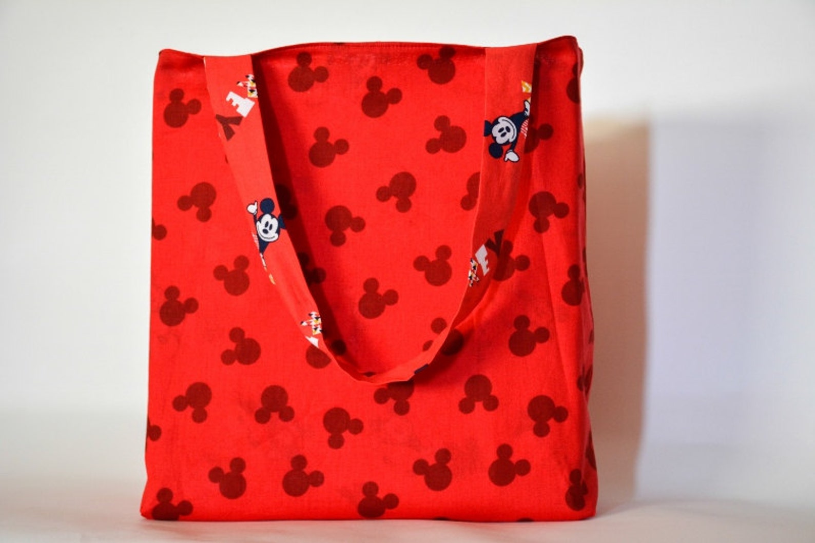 Red Mickey Mouse Tote Bag - Etsy