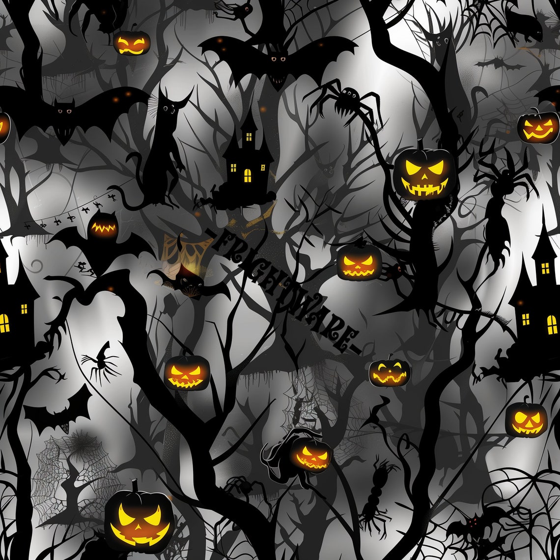 Halloween Horror Themed Printable Paper Stock Pack - Etsy