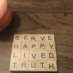 Faith Scrabble Tile Coasters - Etsy
