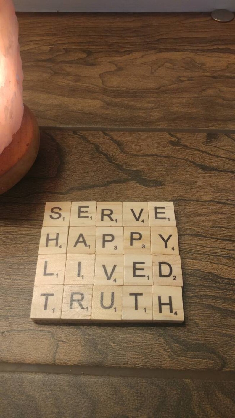 Faith Scrabble Tile Coasters - Etsy