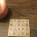 Faith Scrabble Tile Coasters - Etsy