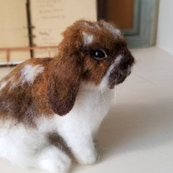 Needle Felted Rabbit - Etsy