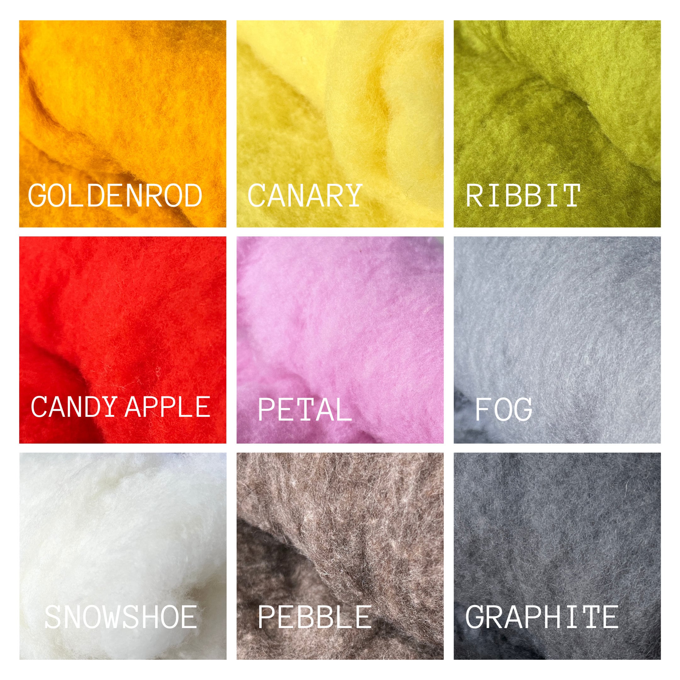 Choose 4 Colors Merino Batting Wool for Needle Felting Wet - Etsy