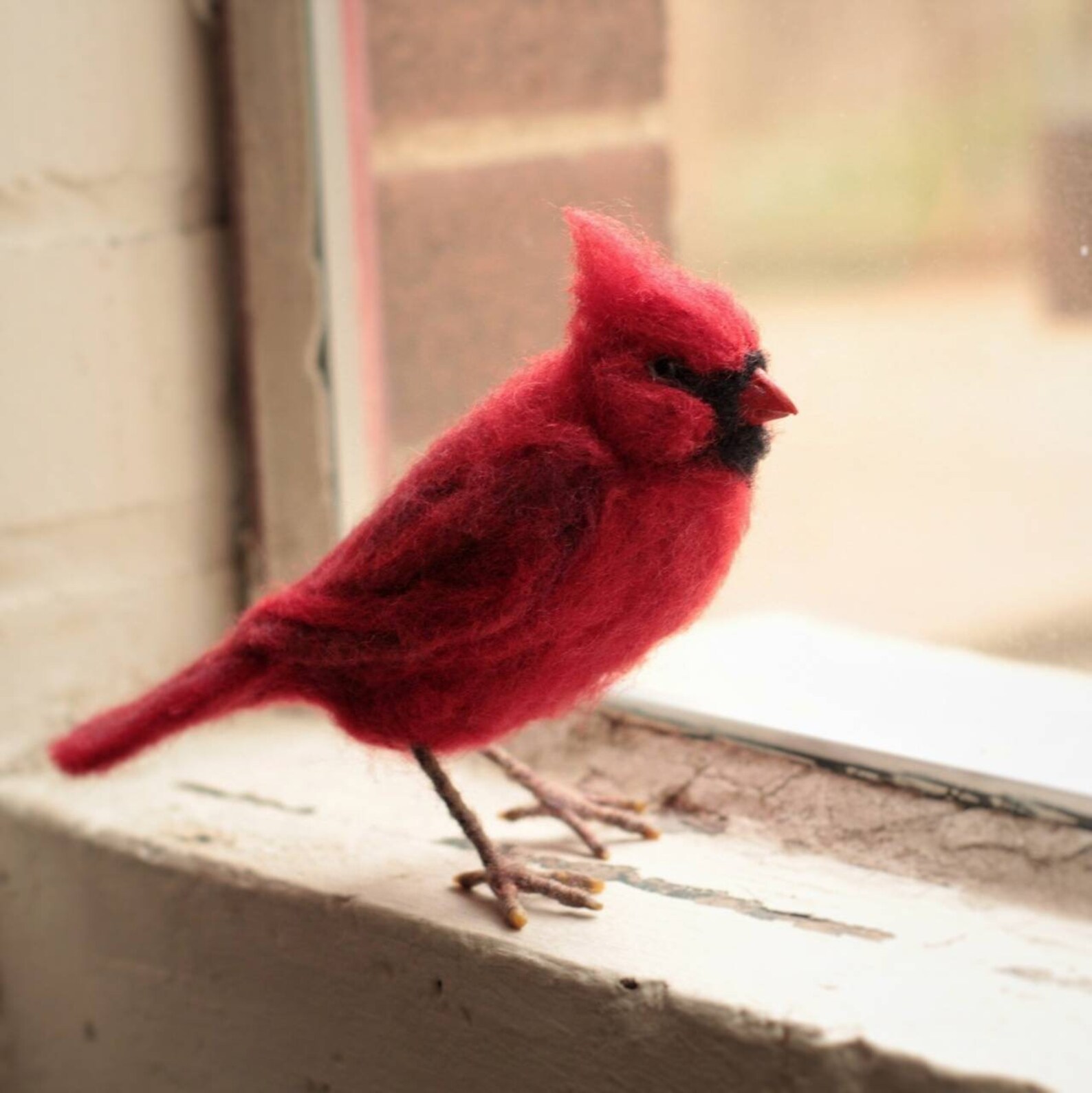 Needle Felted Cardinal - Made to Order - Etsy