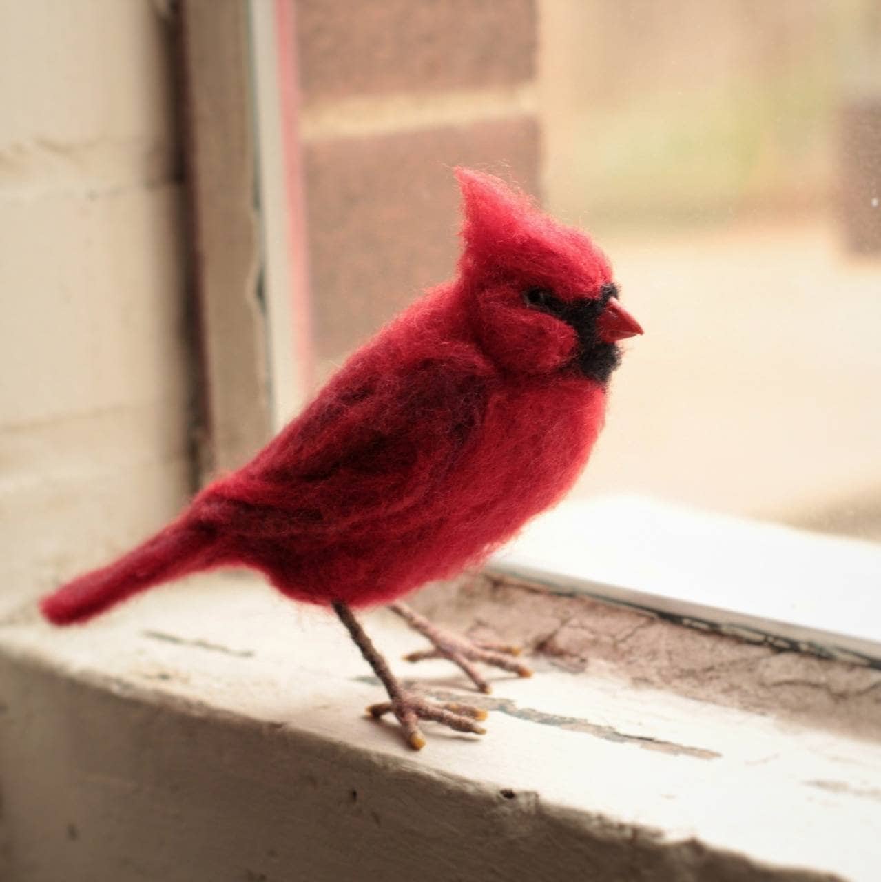 Needle Felted Cardinal Made to Order - Etsy
