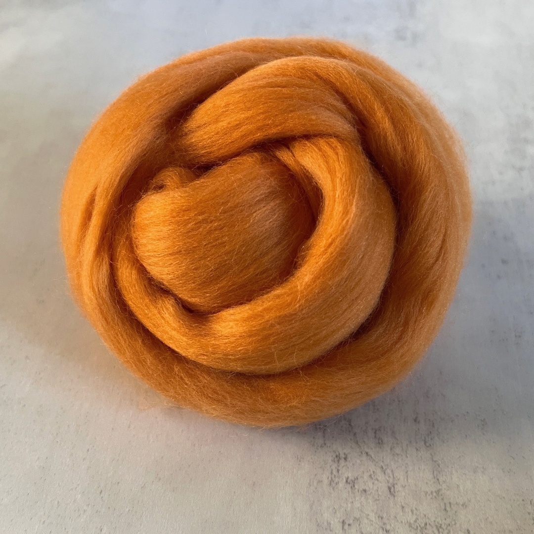 2oz Copper Merino Wool Roving: Needle Felting Fiber - Etsy
