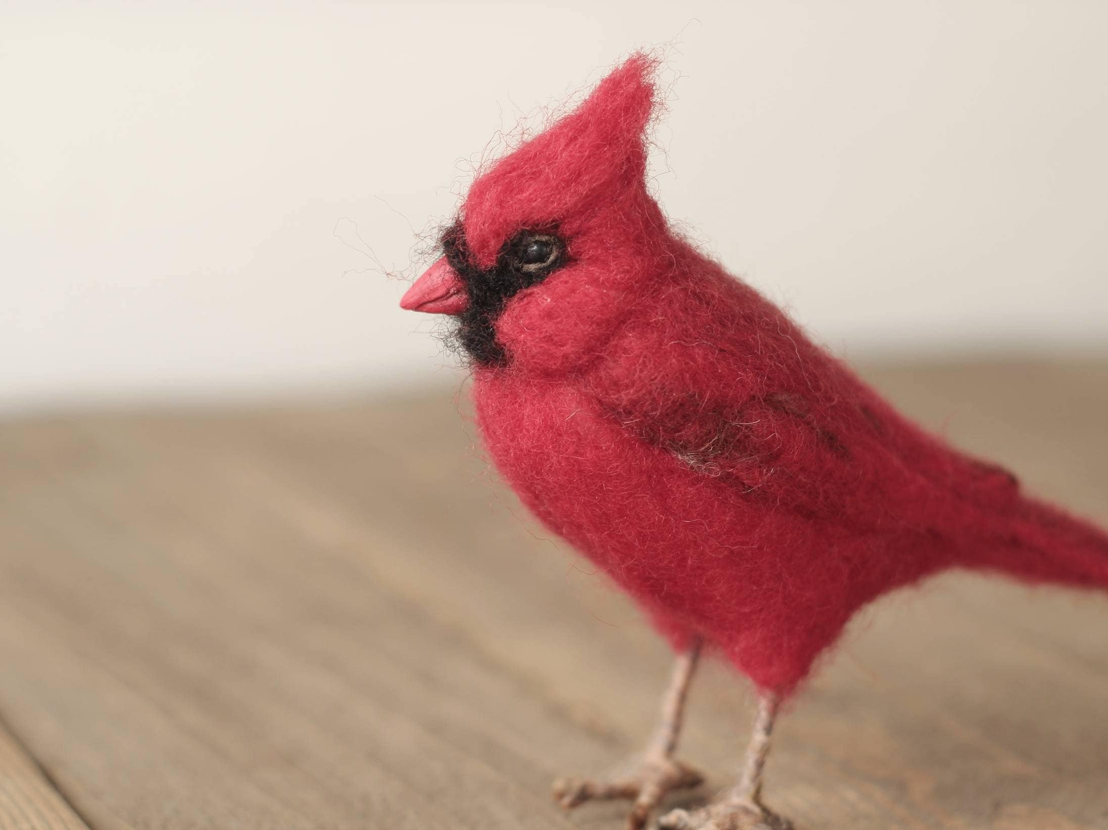 Needle Felted Cardinal Made to Order - Etsy