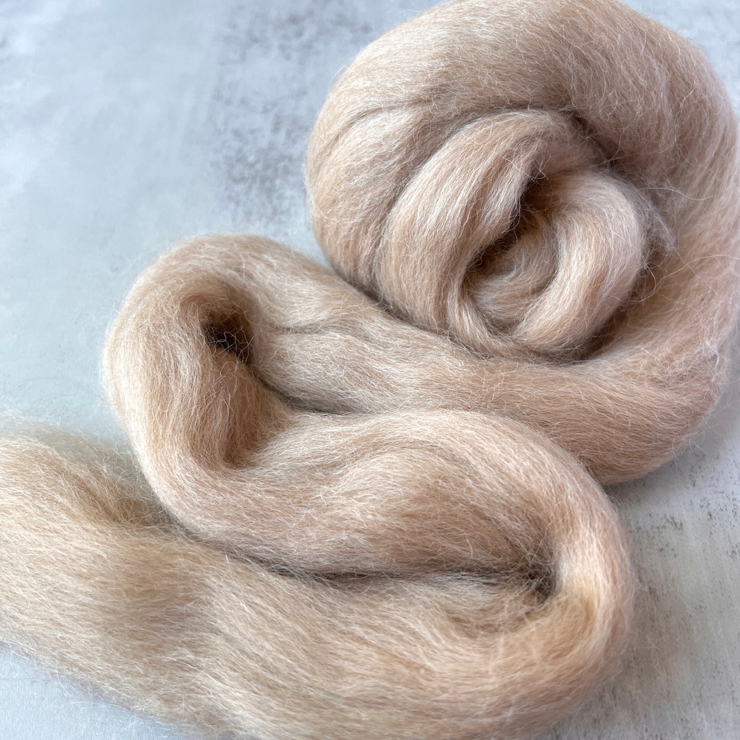 Fawn Baby Alpaca Top Natural Alpaca Roving 1oz - Etsy