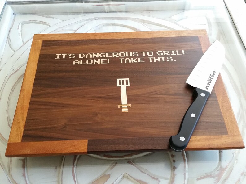 8 Bit Take This Weapon Cutting Board. Nintendo Gift. Video - Etsy
