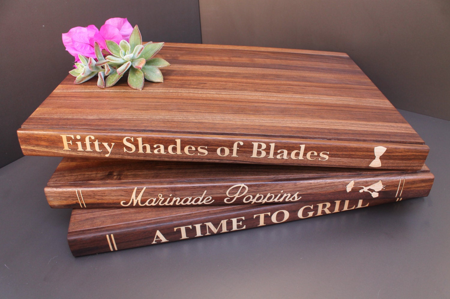 Personalized Cutting Board Book Unique Gift Cooking | Etsy