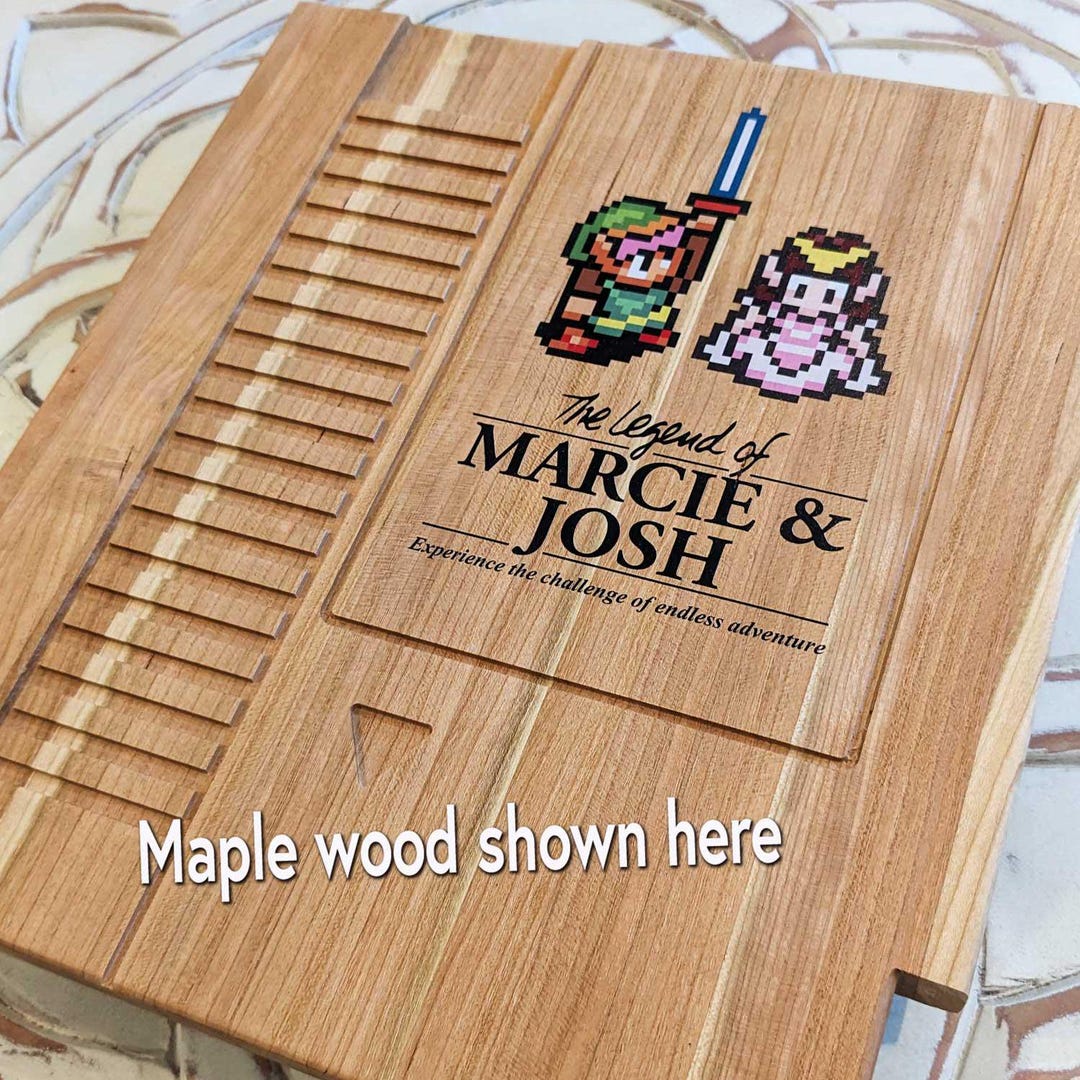Personalized 8bit Game Cartridge Cutting Board Serving Platter With ...