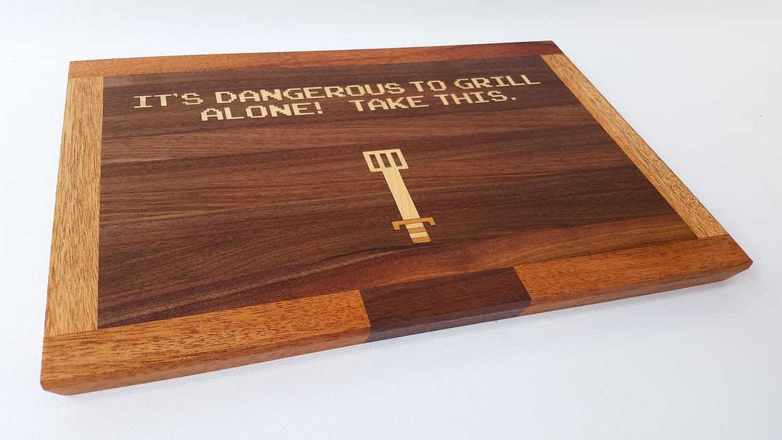 11x14x1 8 bit weapon Cutting Board. Nintendo Cutting Board. | Etsy