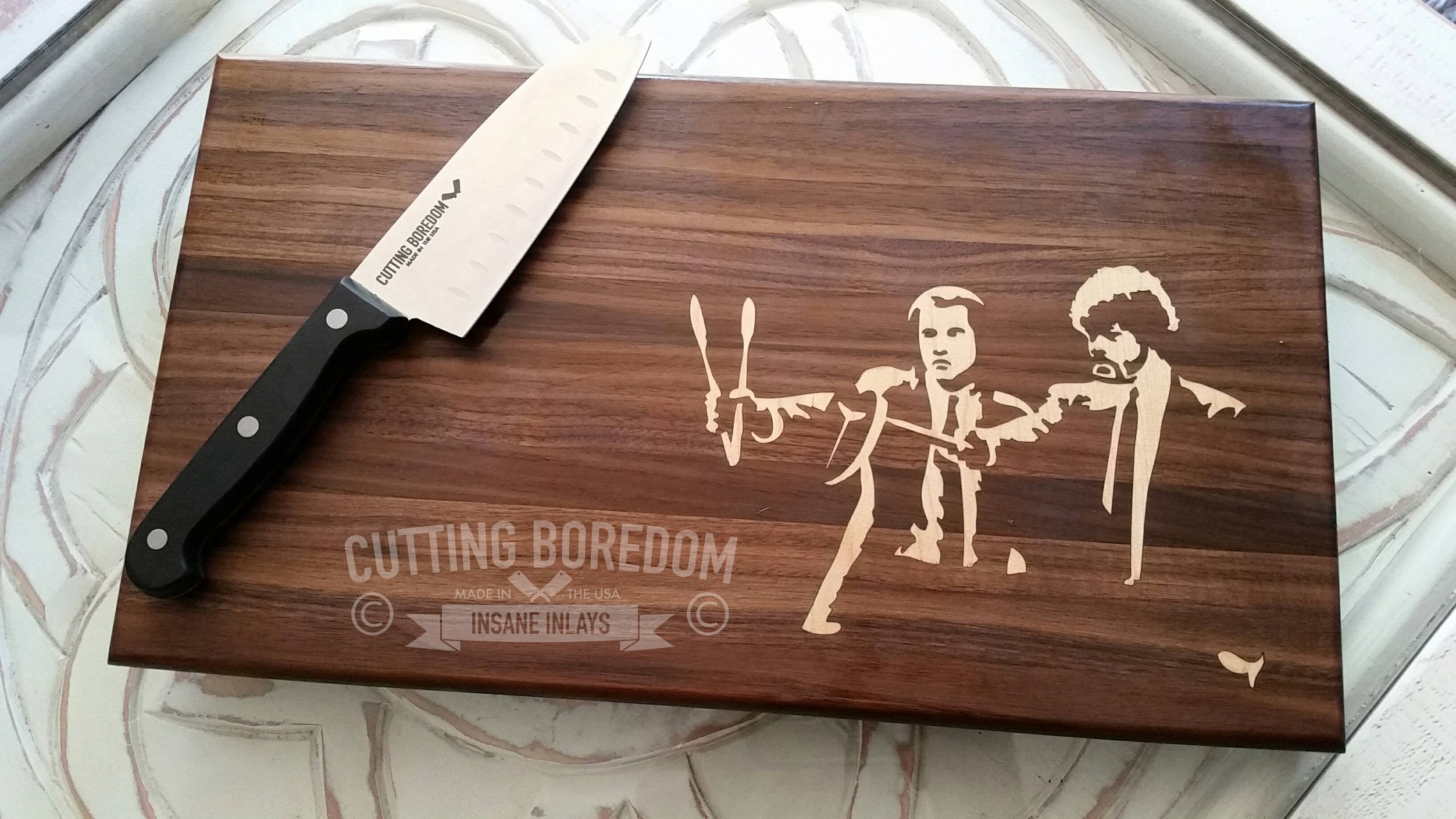 8x12x3/4 Pulp Kitchen - Pulp Fiction Cutting Board, Chef Gift, Artsy ...