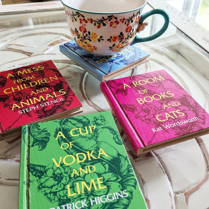 Custom Book Club Coasters - Etsy