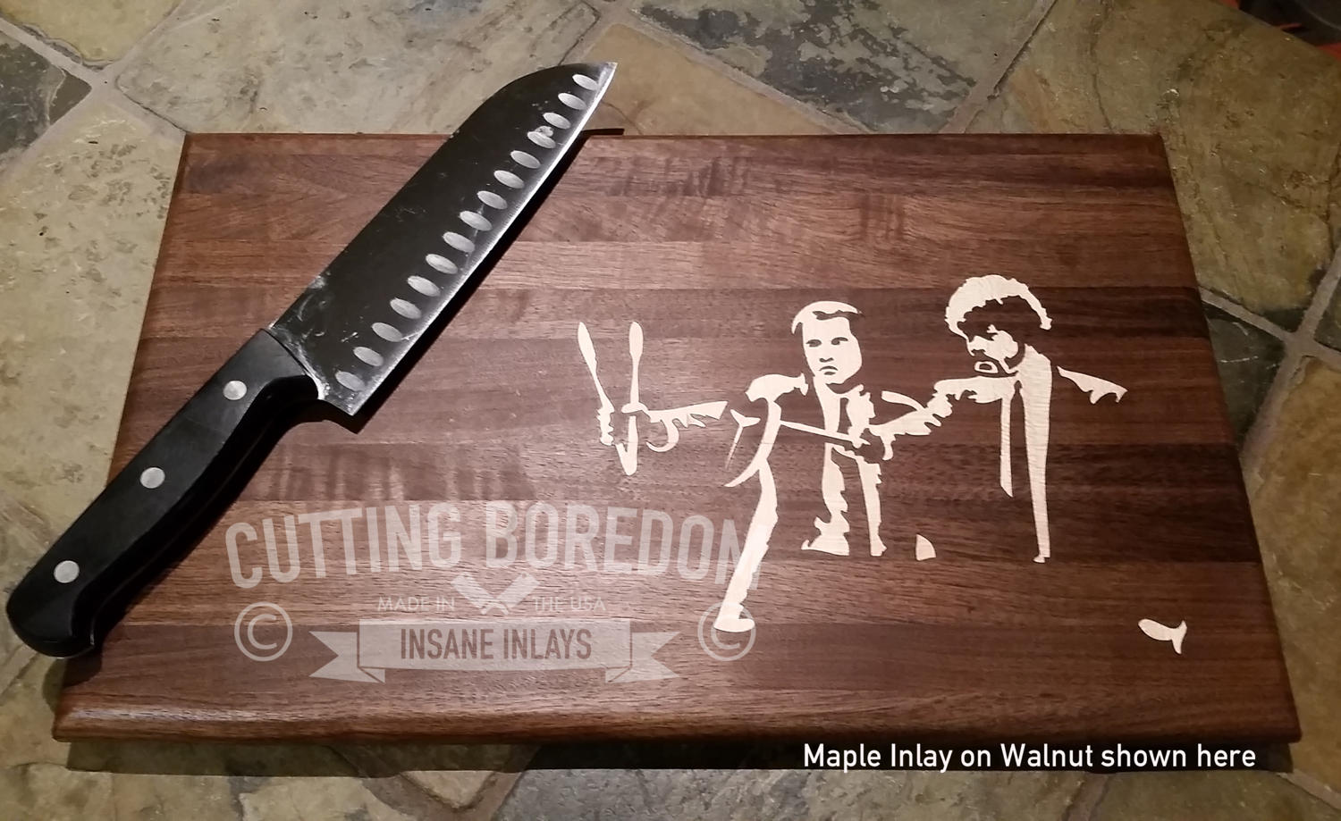 8x12x3/4 Pulp Kitchen - Pulp Fiction Cutting Board, Chef Gift, Artsy ...