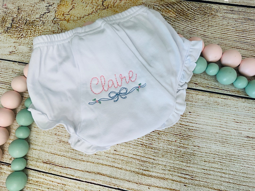 Baby Bloomers Monogrammed, Baby Girl Bloomers, Personalized Bloomers ...