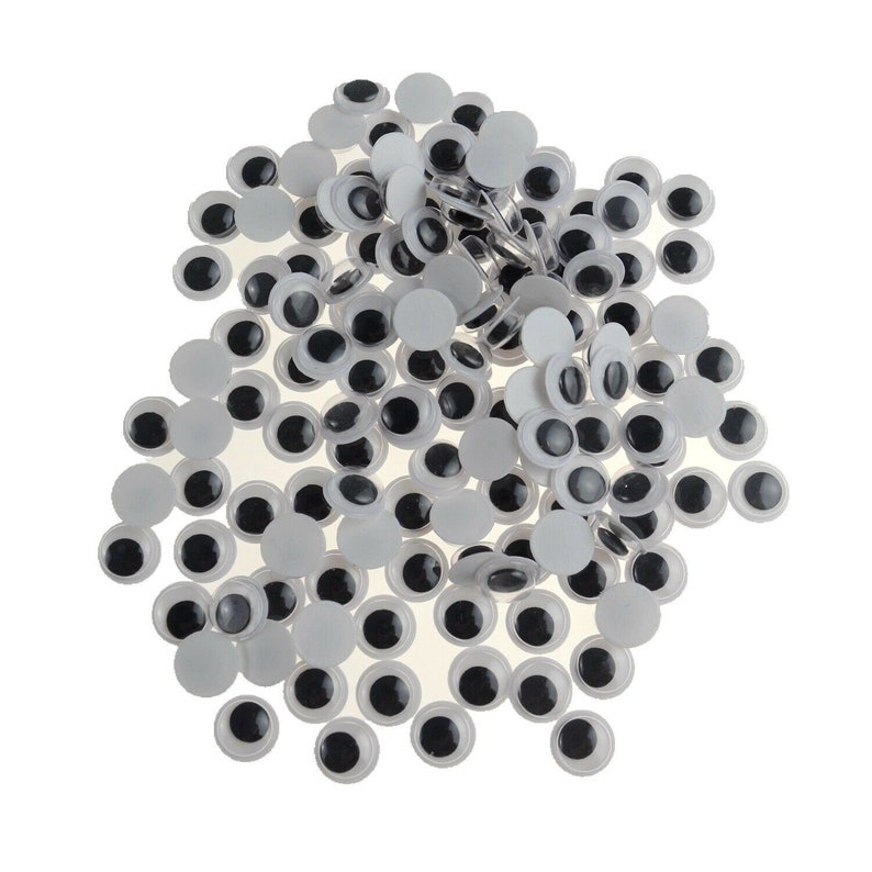Googly Wiggly Wobbly Craft Eyes Self Adhesive Stickers Many Etsy Uk