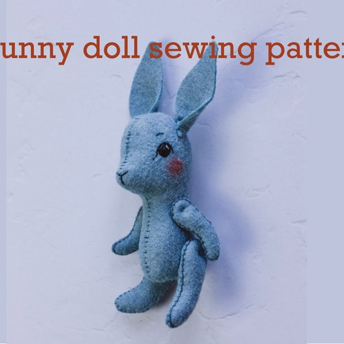 Bunny Rabbit Sewing PATTERN Felt Animals Pattern PDF | Etsy