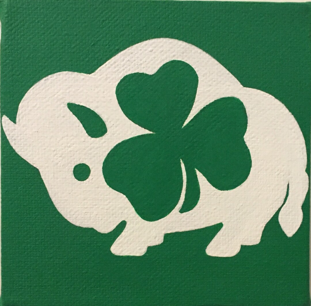 Buffalo Shamrock Painting - Etsy