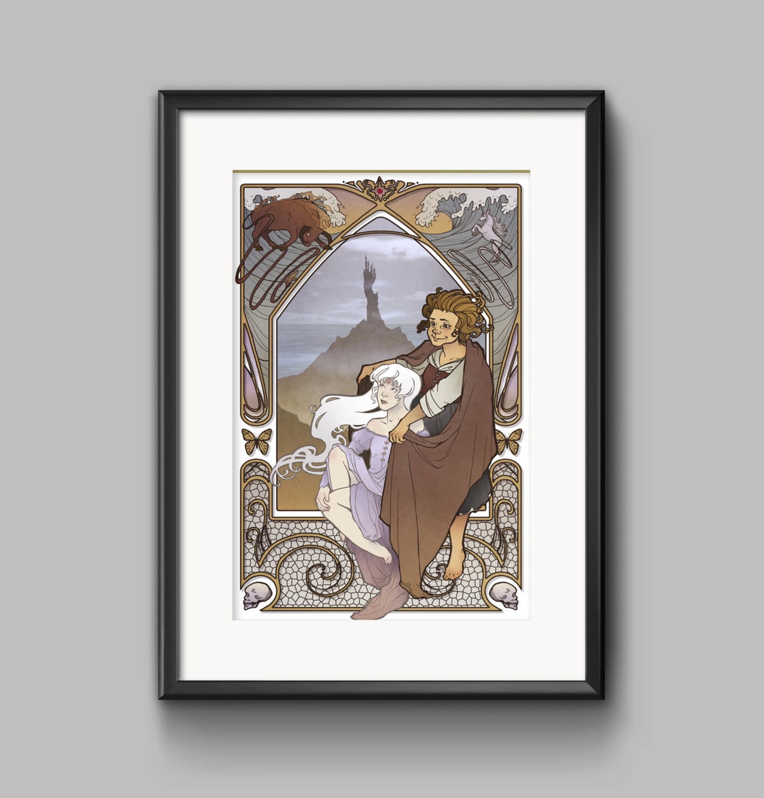 The Last Unicorn Poster Print Amalthea Molly Grue - Etsy