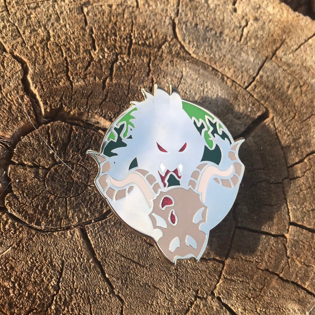 Chupacabra Enamel Pin Puerto Rico Cryptid Gold Skull Art Nouveau - Etsy