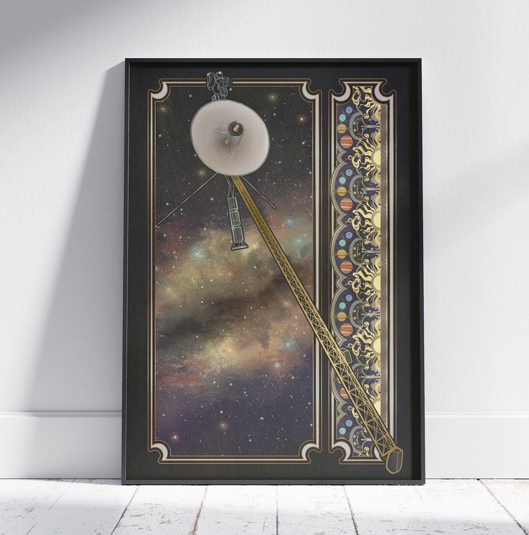 Voyager Space Probe NASA Art Nouveau Print Poster - Etsy