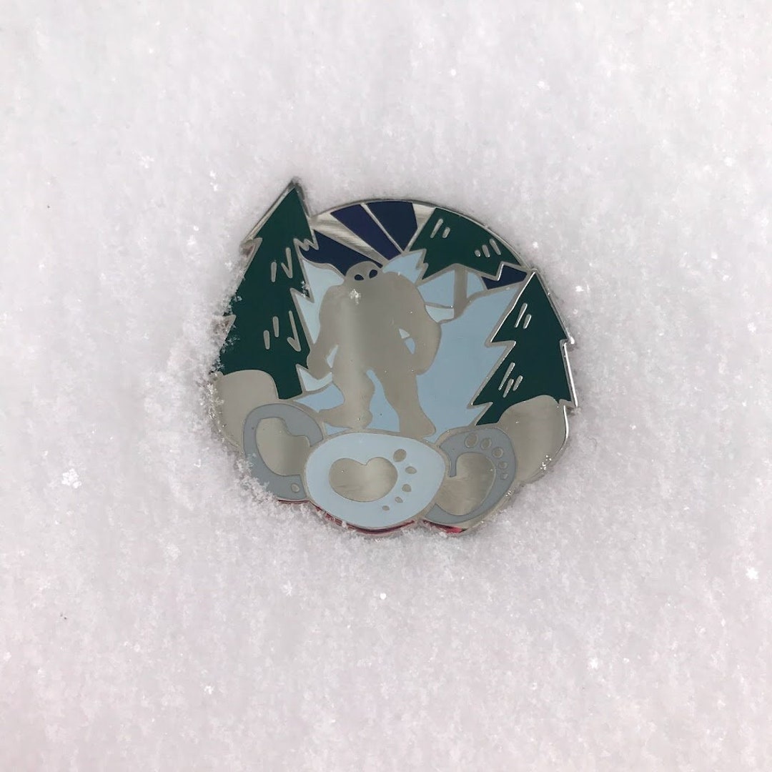 Art Nouveau Style Yeti Cryptid Bigfoot Enamel Pin Cryptozoology ...