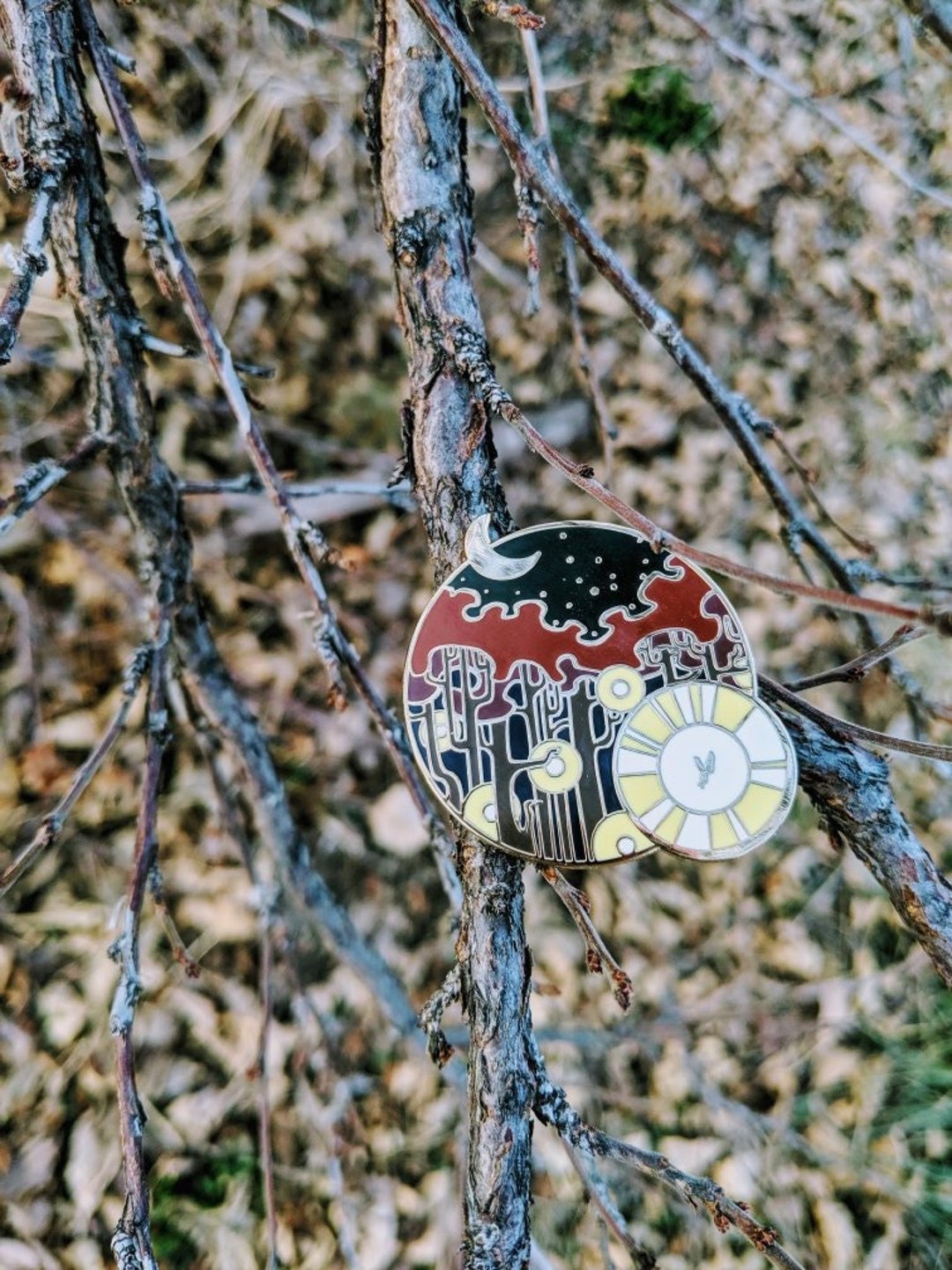 Art Nouveau Enamel Pin Limited Edition Will O'wisp Ignis Fatuus Ghost ...