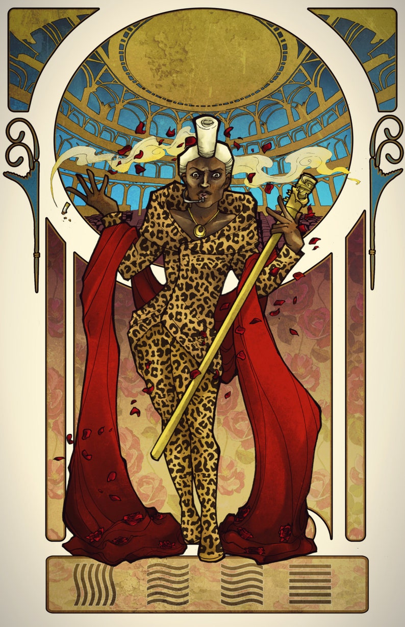 Ruby Rhod Fifth Element Art Nouveau Poster Print - Etsy
