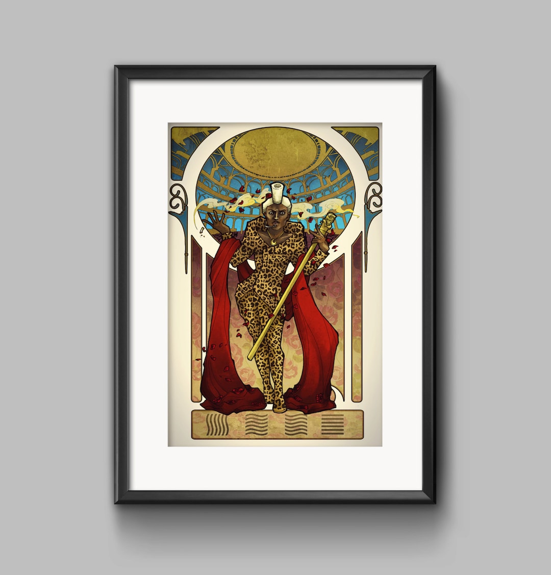 Ruby Rhod Fifth Element Art Nouveau Poster Print - Etsy