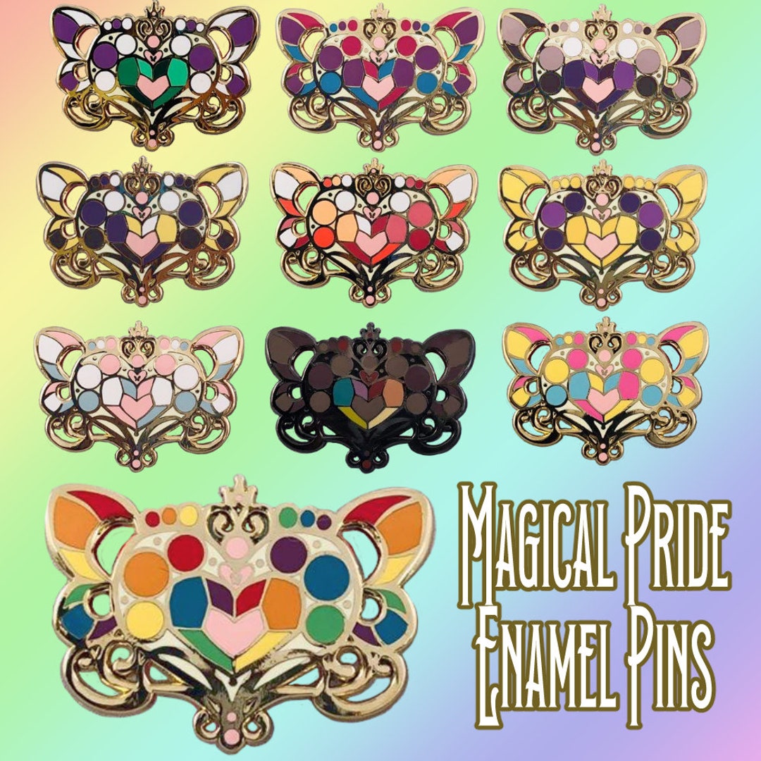 Magical Pride Enamel Pins Lgbtq Queer Enamel Gay Asexual Lesbian ...