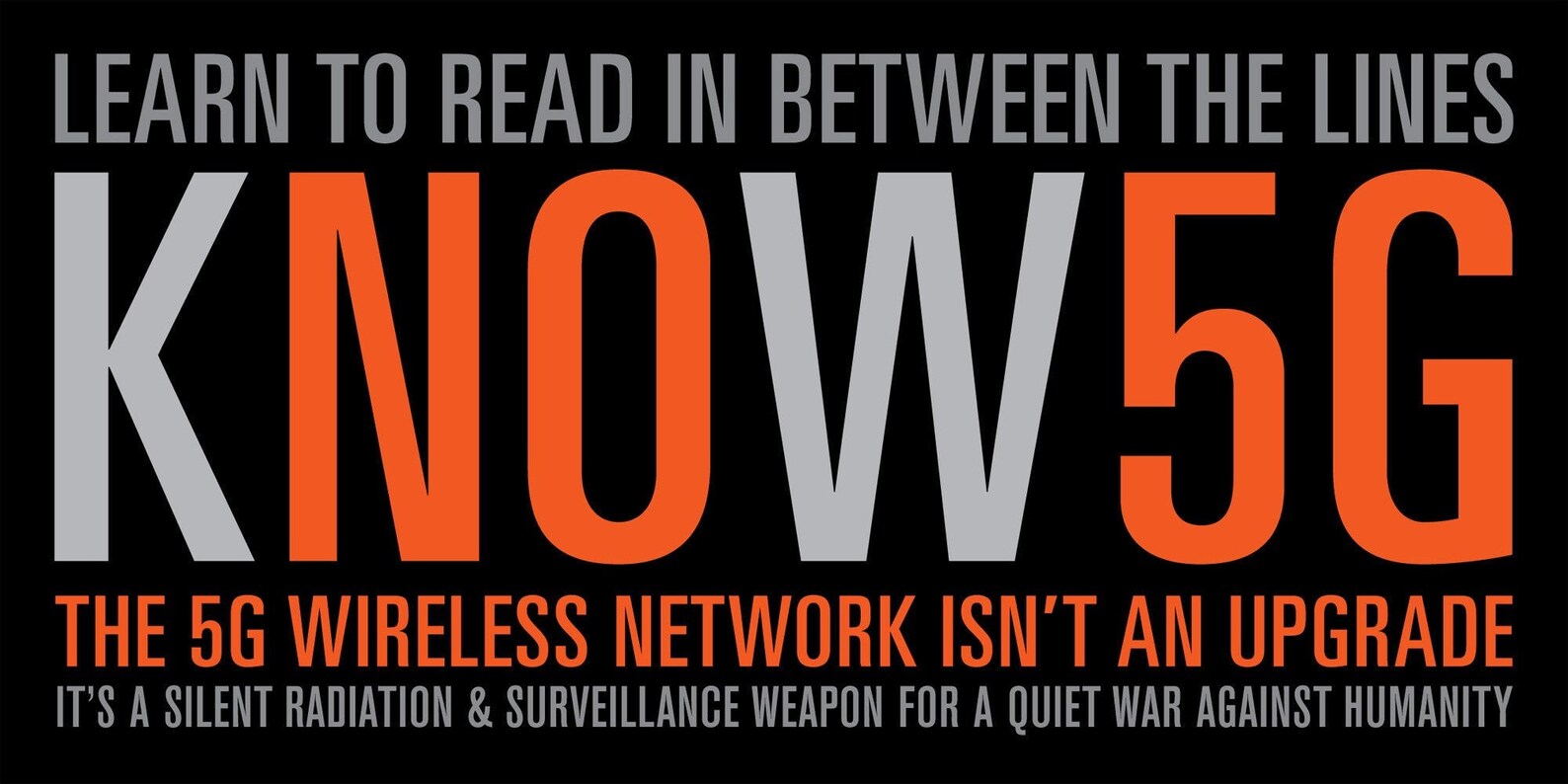 STOP 5G know 5g Sticker Large 7.5in X 3.75in - Etsy