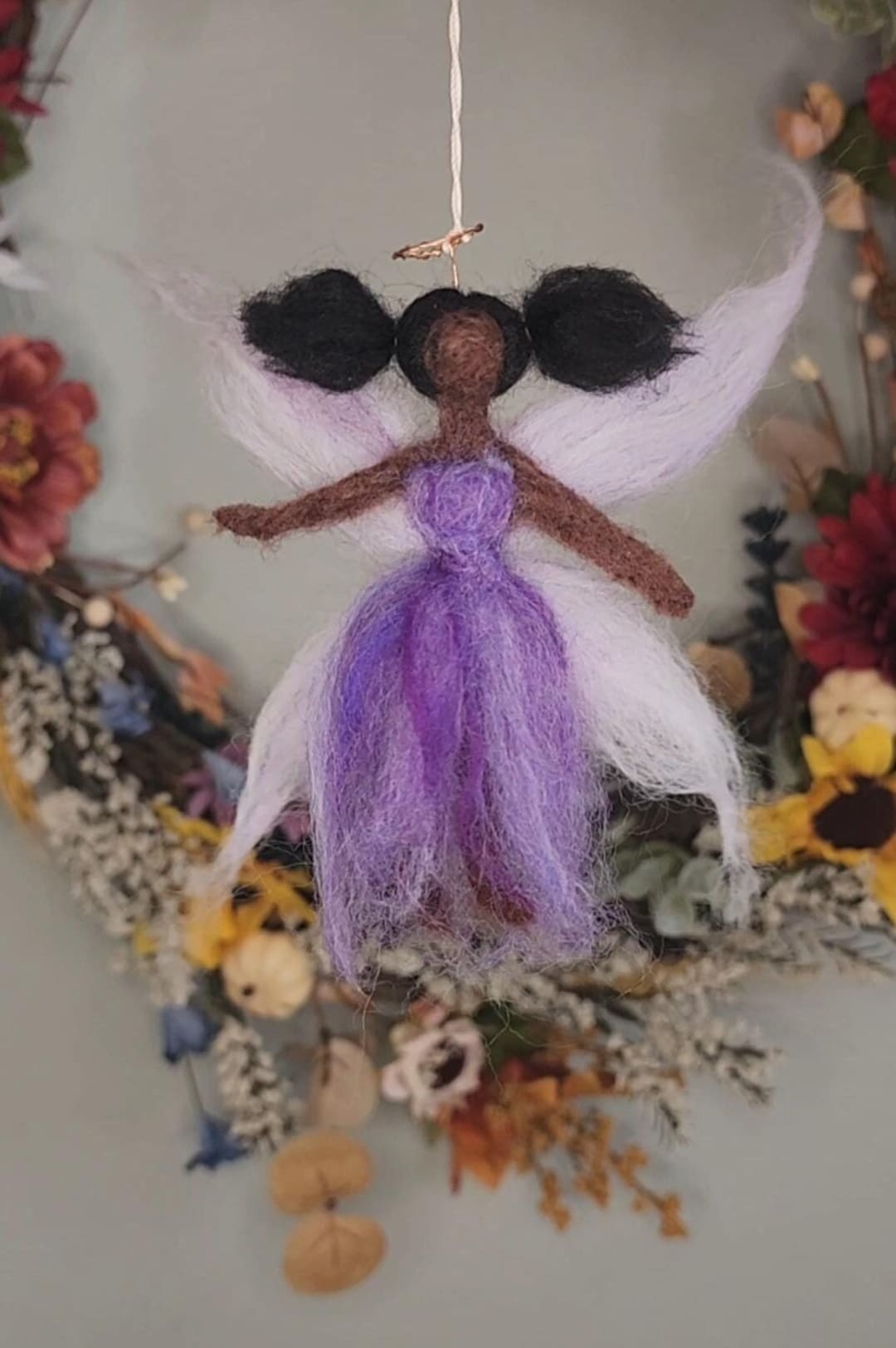 Purple Angel Ornament - Etsy