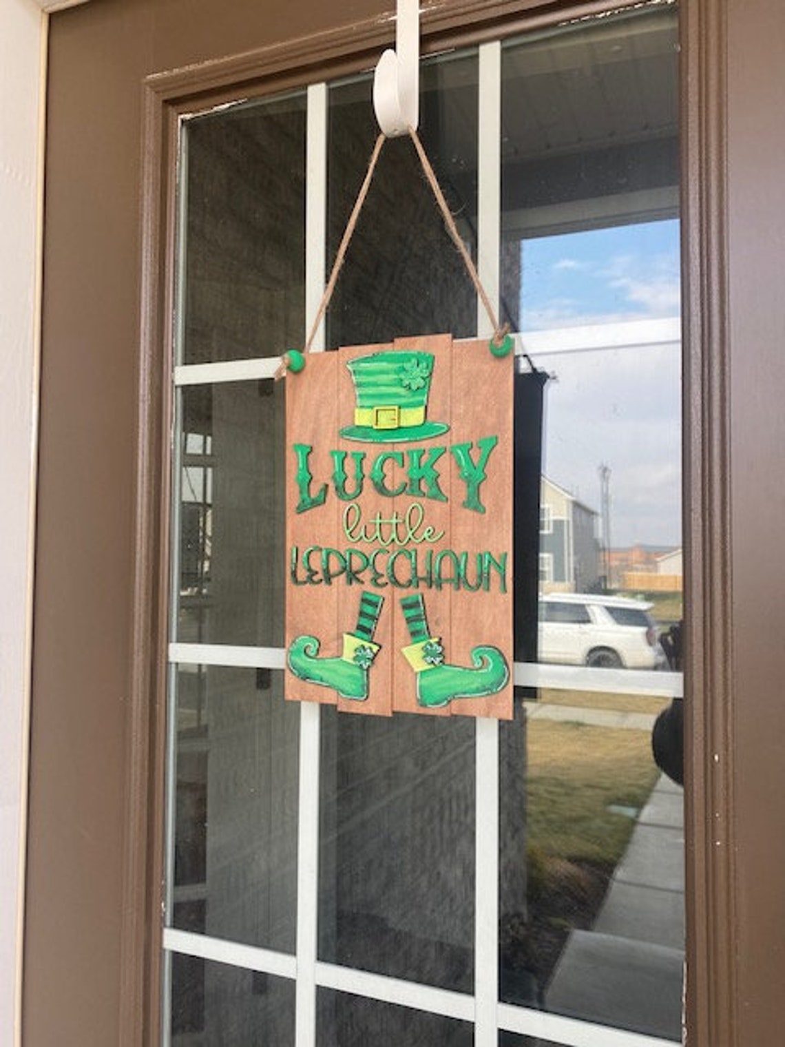 St. Patrick's Day Door Sign, Welcome Sign, Door Hanger, Farmhouse ...