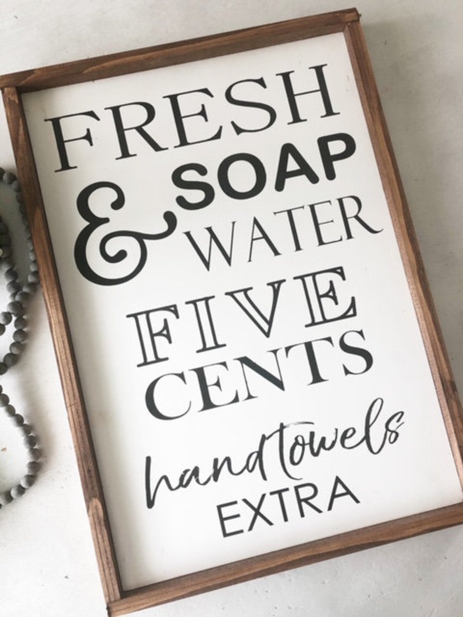 Fresh Soap and water signBathroom wall DecorBathroom | Etsy