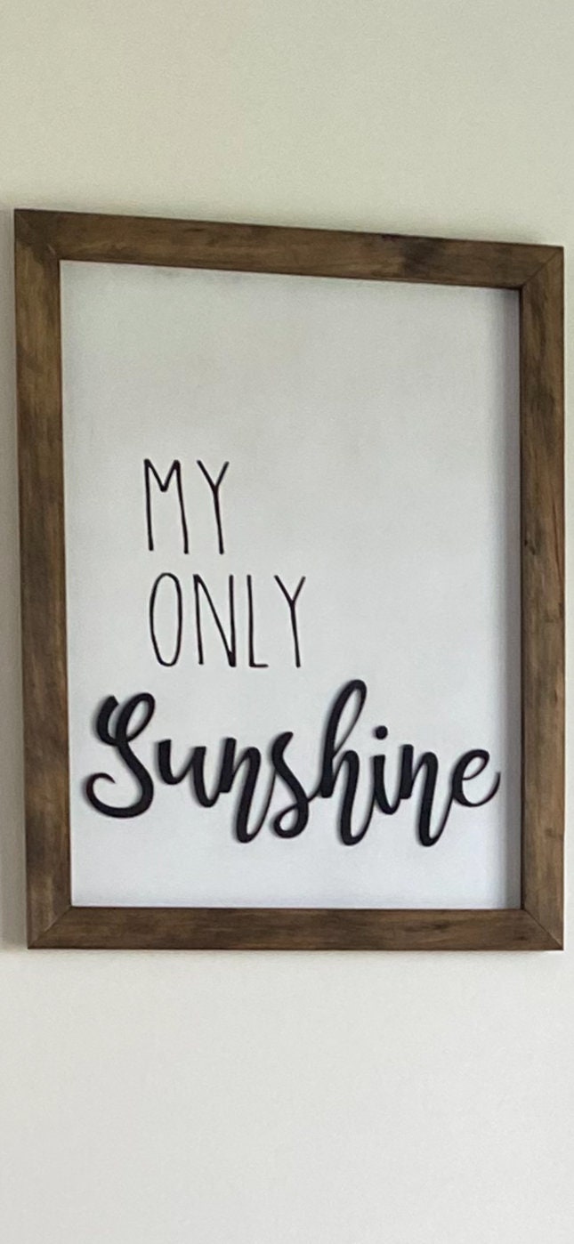 You Are My Sunshine My Only Sunshine Nursery Pictures - Etsy