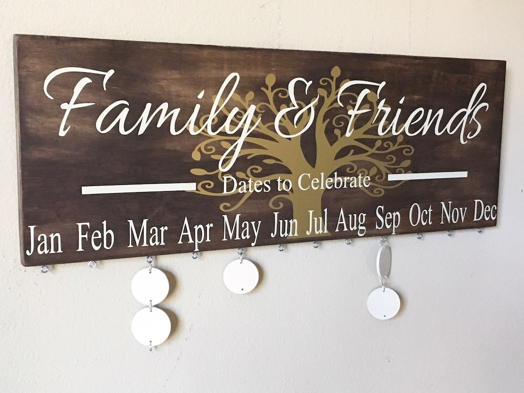 Family Celebrations Board, Family Birthday Calendar,family Calendar ...