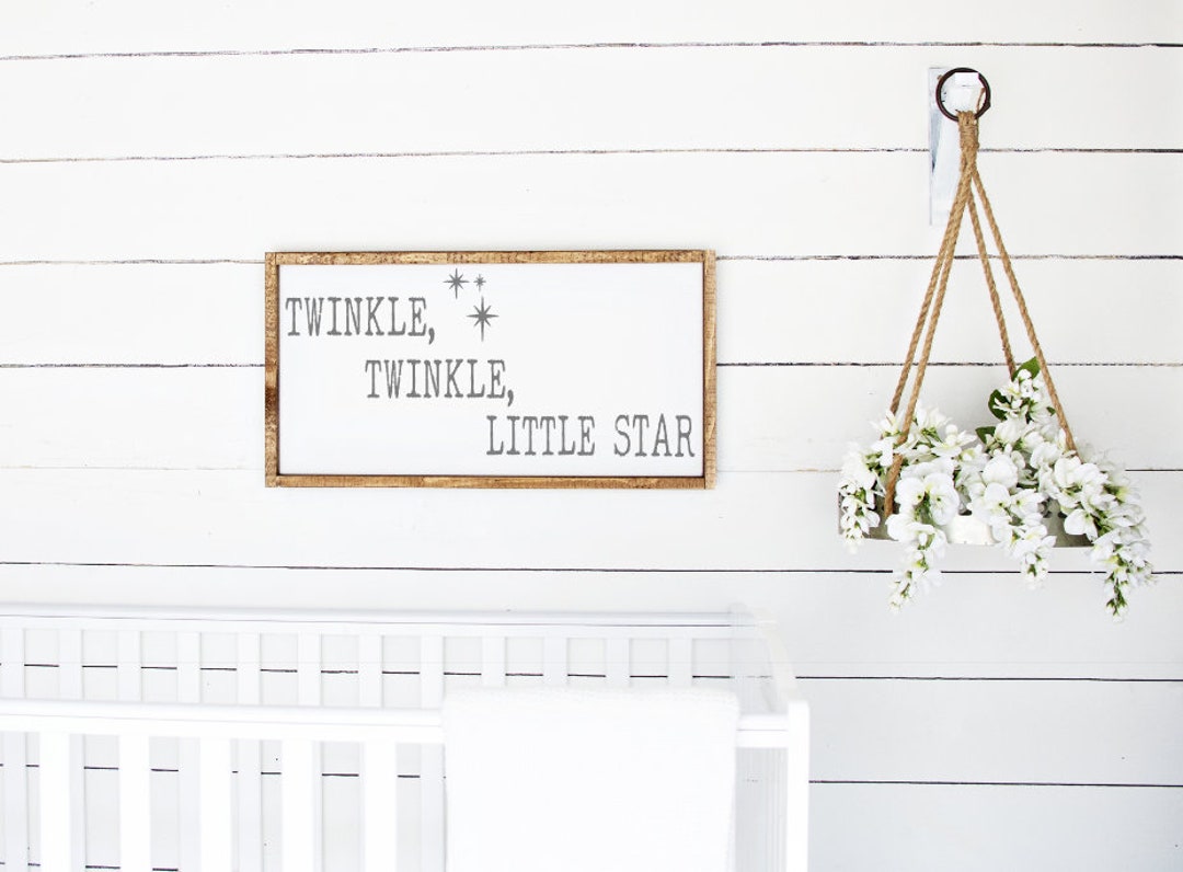 Twinkle Twinkle Sign, Nursery Sign, Babyroom Sign,baby Shower Gift ...