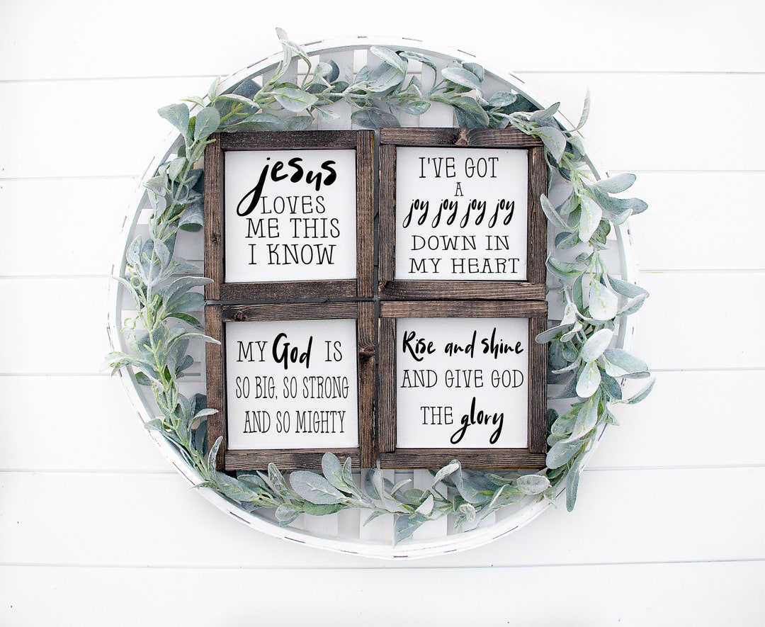 Kids Bible Songs,sunday School Decor,christian Wall Art,nursery Wall ...