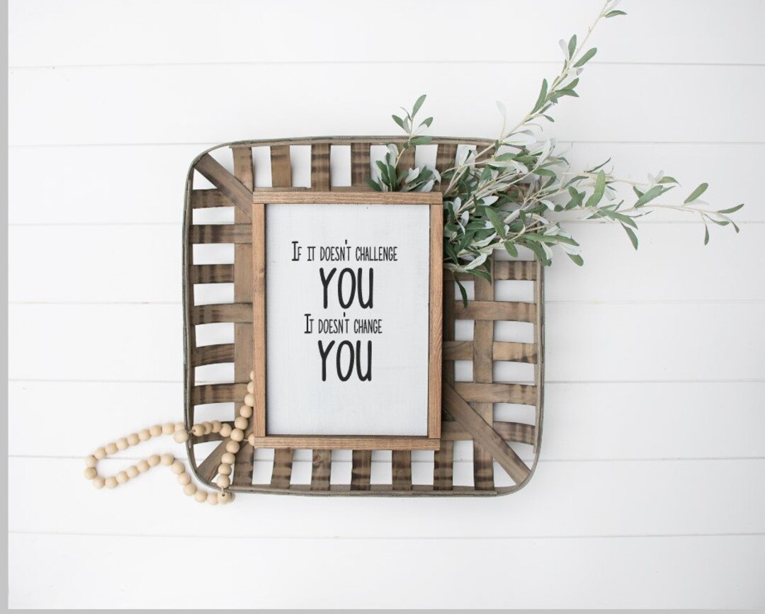 Motivational Sign, Work Out Sign, Challenge Yourself, - Etsy