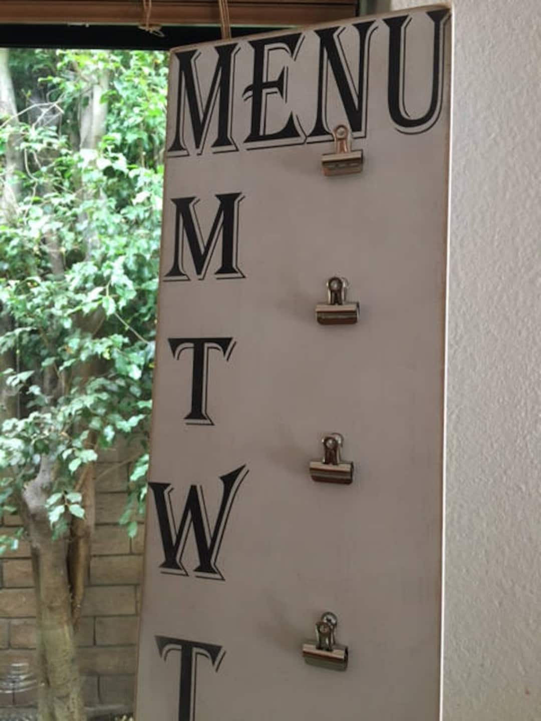 Weekly Menu Board,menu Board,menu Planner,menu Sign,menu Clipboard ...