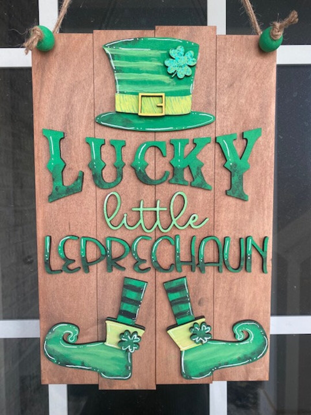 St. Patrick's Day Door Sign, Welcome Sign, Door Hanger, Farmhouse ...