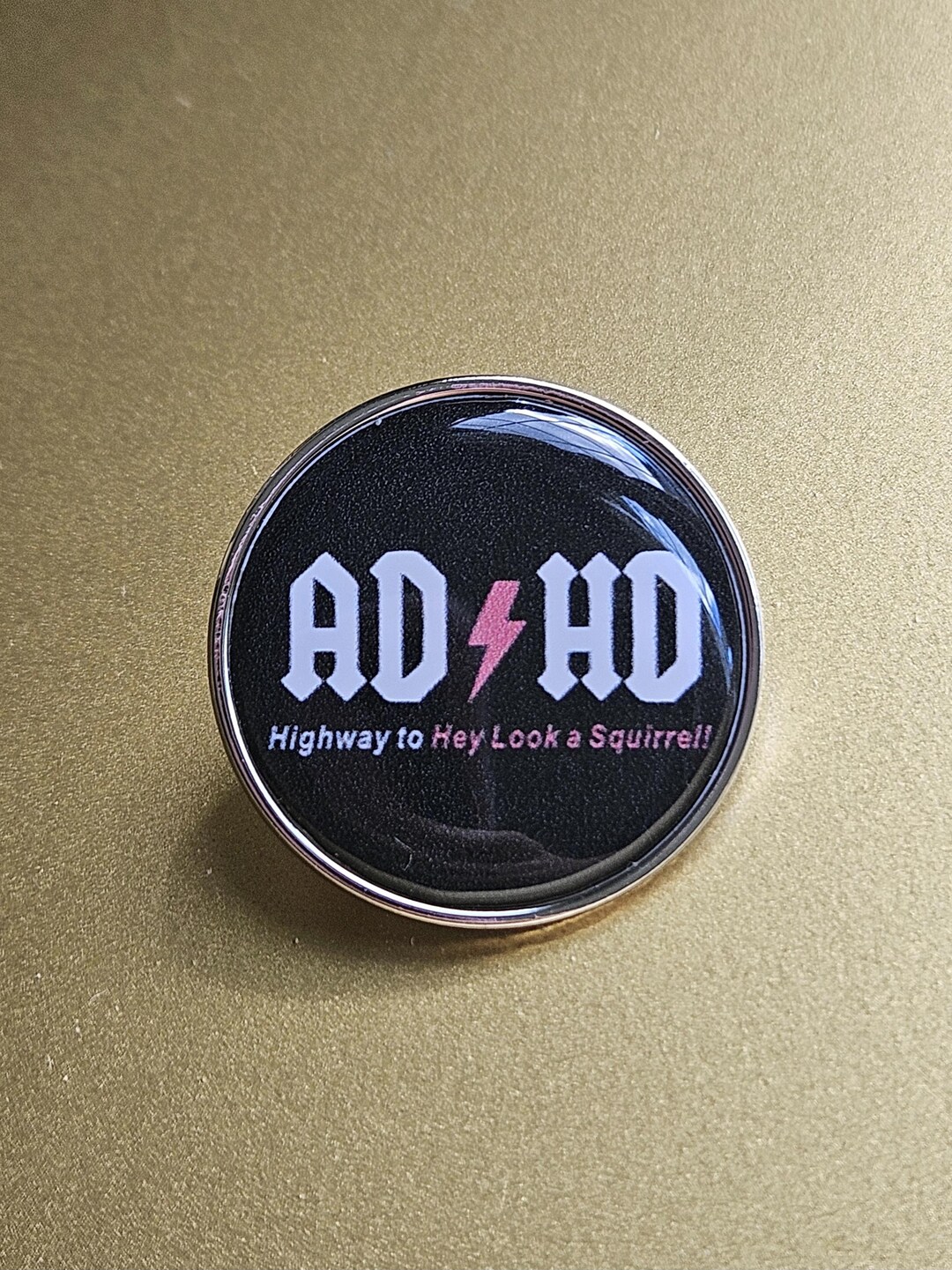 ADHD Pin. Funny Pin. Backpack Accessories. - Etsy