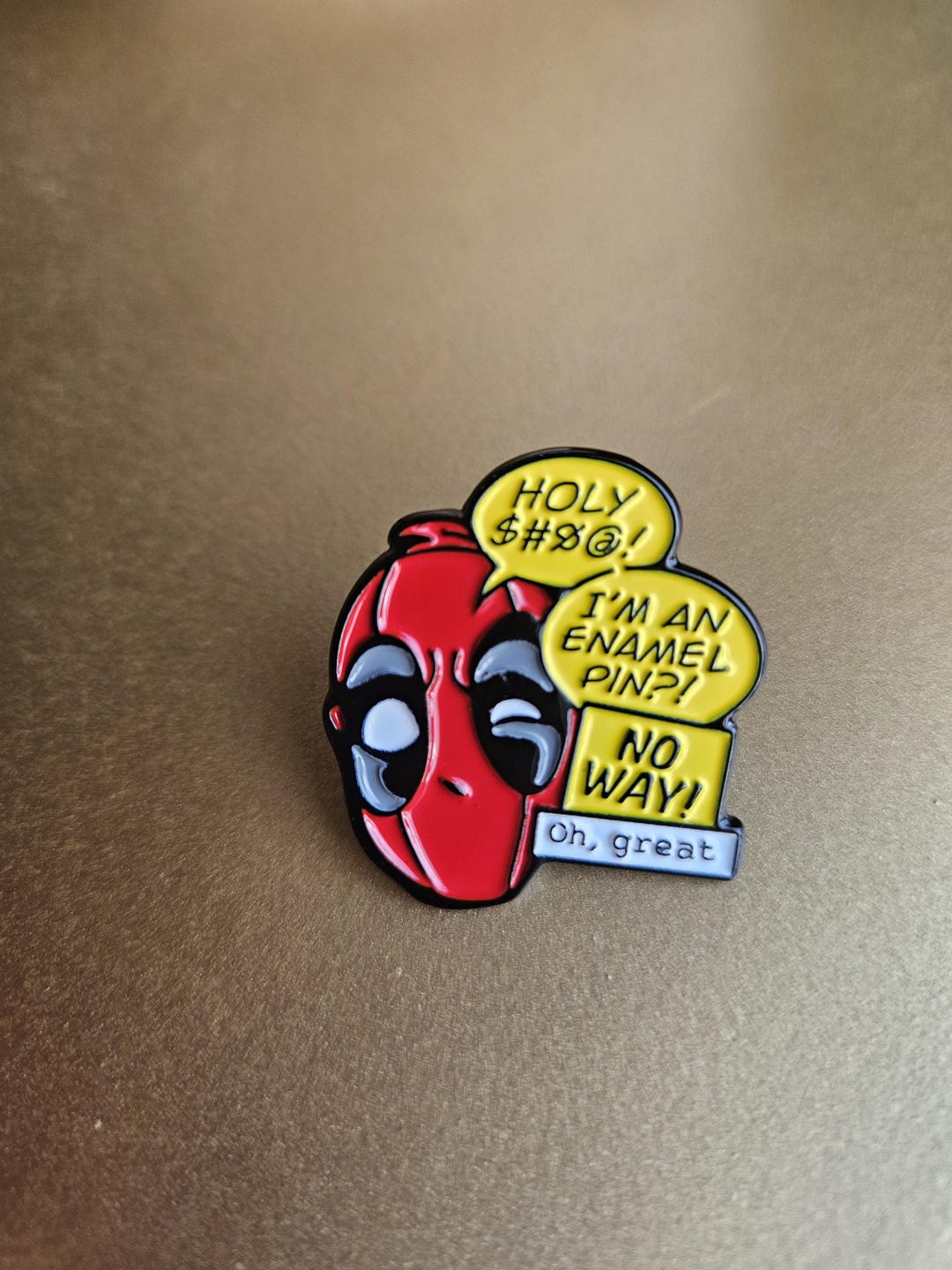 Deadpool Pin. Comic Book Pin. Funny Pin. Backpack Accessories. - Etsy
