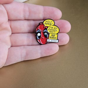 Deadpool Pin. Comic Book Pin. Funny Pin. Backpack Accessories. - Etsy