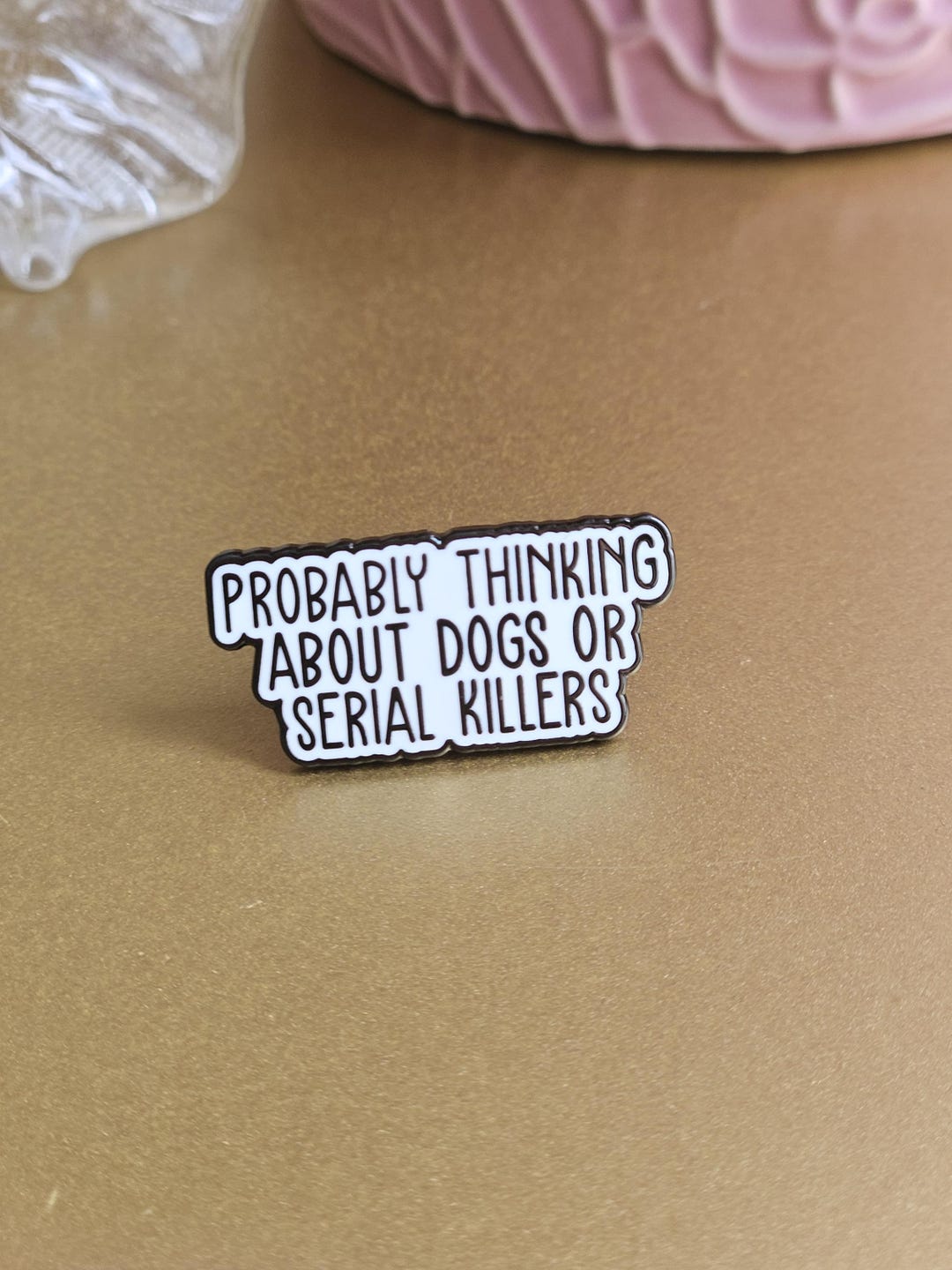 Funny Enamel Pin. I Love Serial Killer Podcasts. I Love Dogs. - Etsy