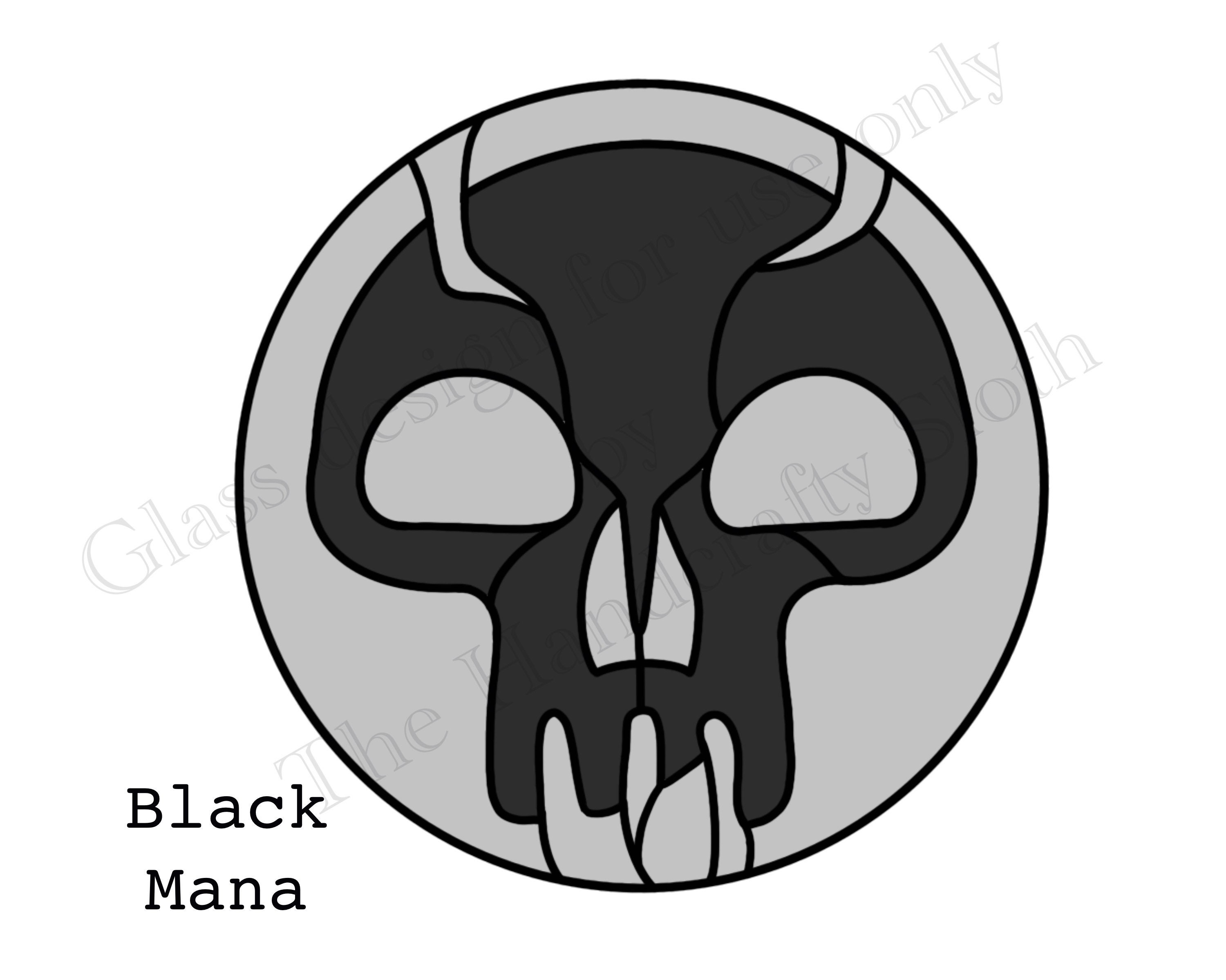 Mana Symbols Magic The Gathering Mtg Stained Glass Sun Etsy