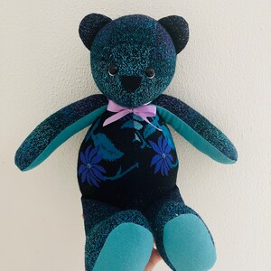 Keepsake Patchwork Memory Clothes Quote Shirt Bear Stuffed Plush Animal ...