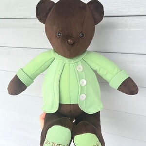 Keepsake Patchwork Memory Clothes Quote Shirt Bear Stuffed Plush Animal ...